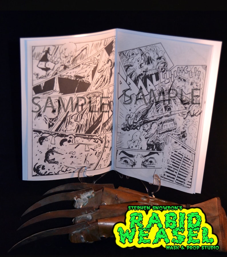 Nightmares From Hell Comic Replica Prop - Elm Street 5 Freddy Krueger - Etsy