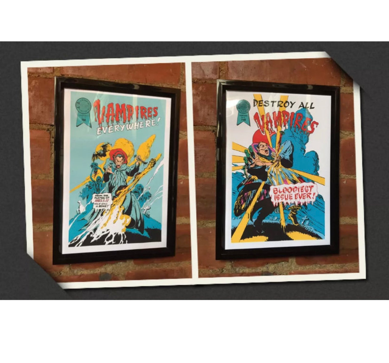 Rare Lost Boys Prop "vampires Everywhere" & "destroy All Vampires" A4 ...
