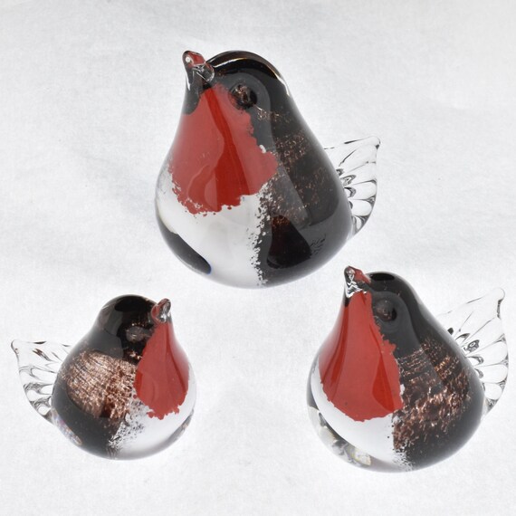 Art Glass Robin - Etsy UK