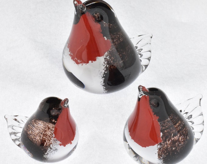 Art Glass Robin - Etsy UK
