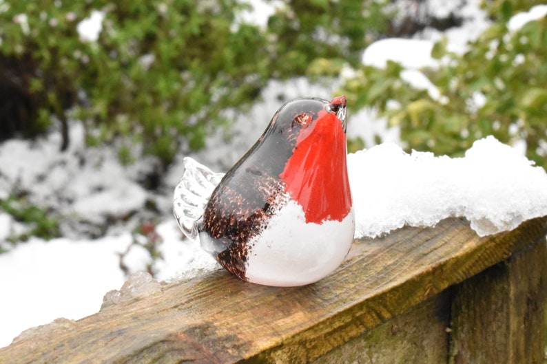 Art Glass Robin - Etsy UK