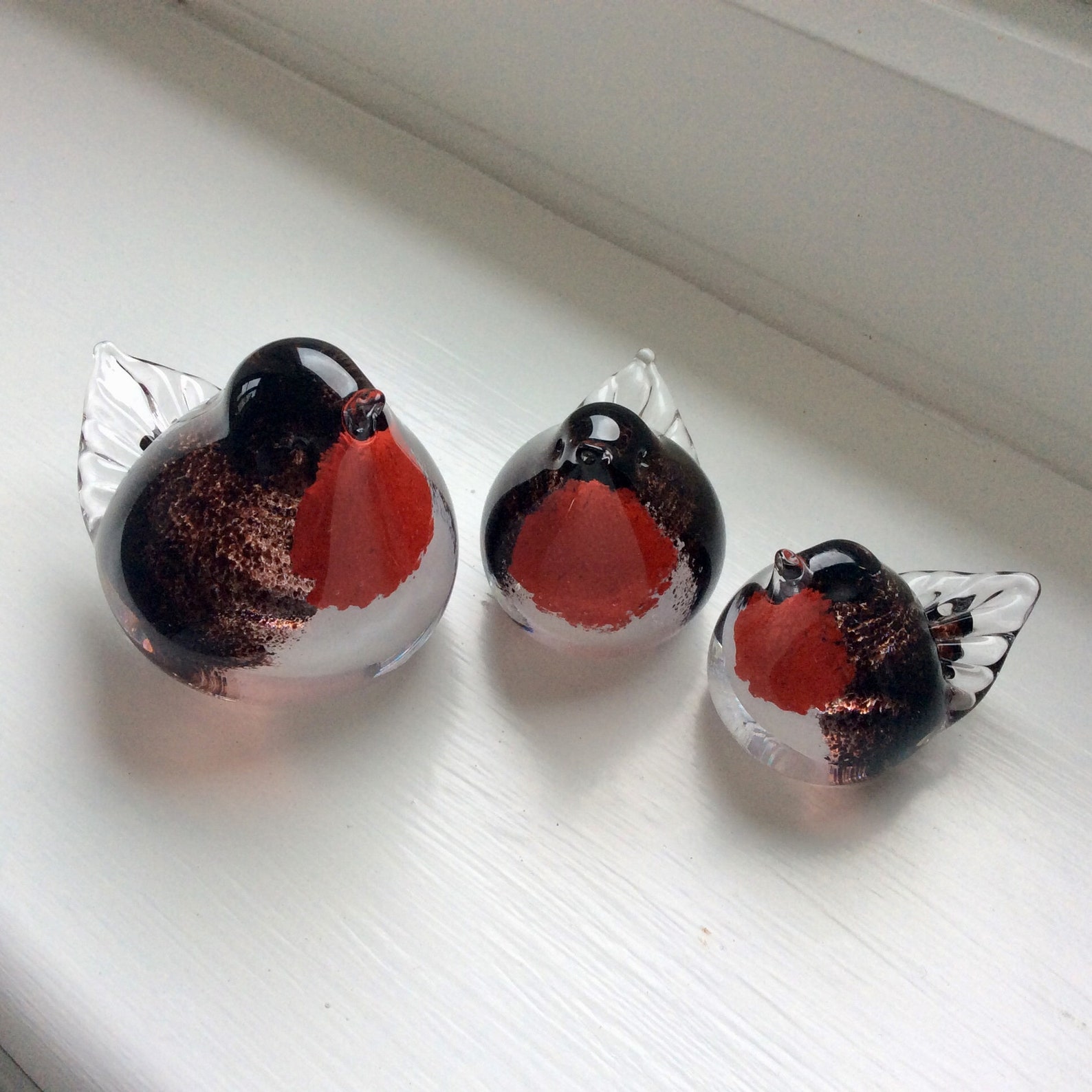 Art Glass Robin - Etsy UK