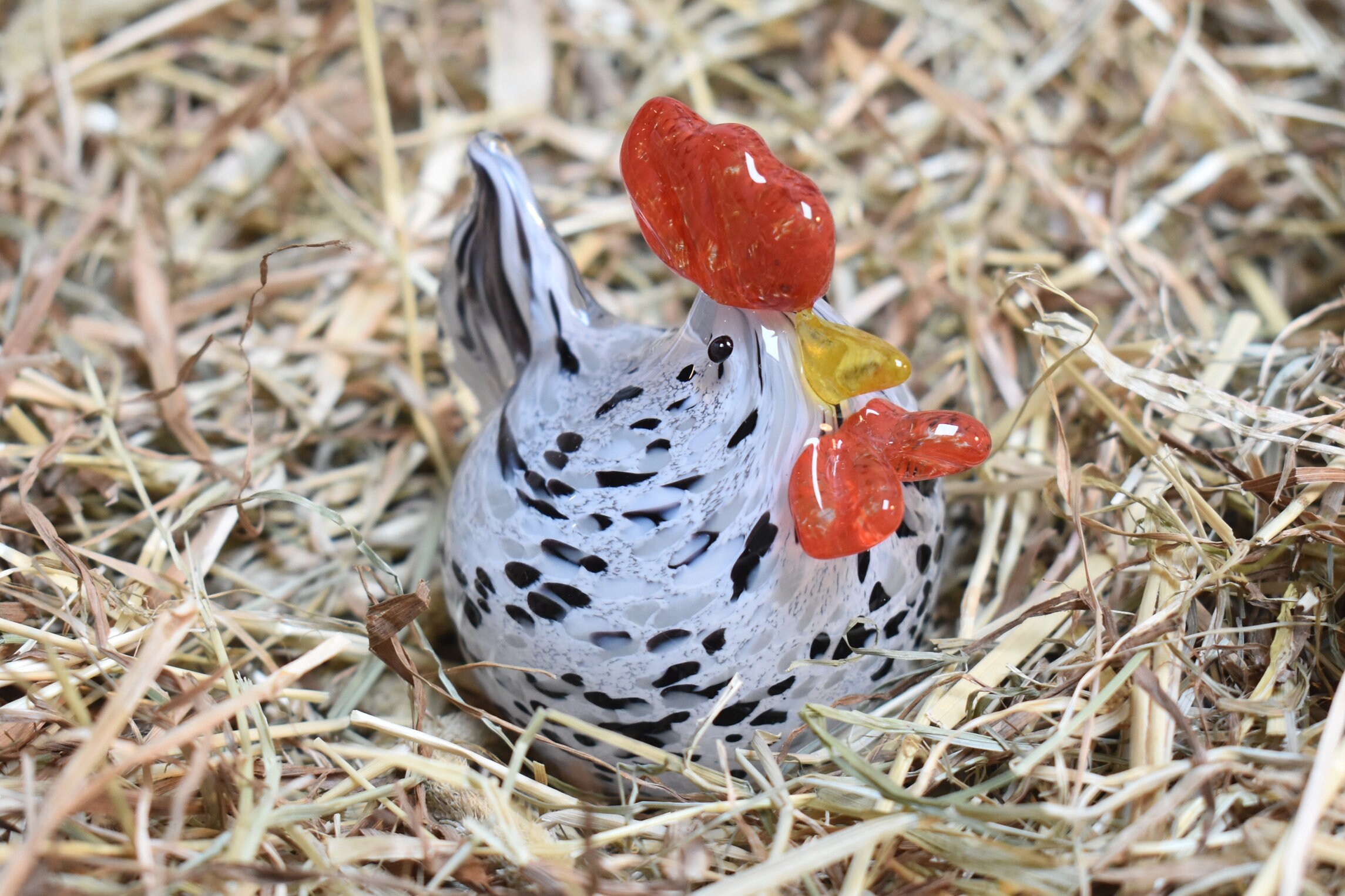 Art Glass Chicken - Etsy UK