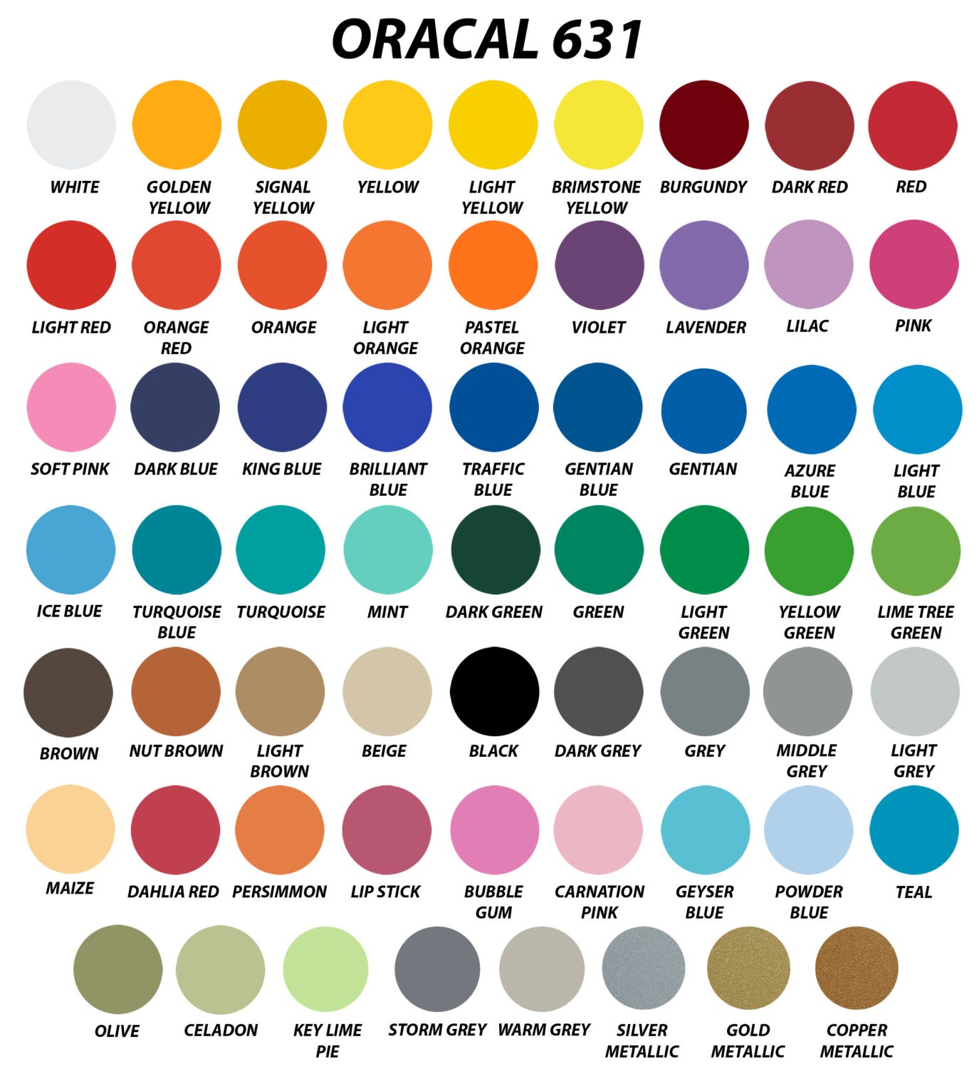 12"x 10 Yards* Oracal 631 Matte Finish Wall Vinyl - Removable Wall ...