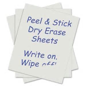 1 -sheet 12"x 24" Dry Erase Vinyl - WHILE SUPPLIES LAST! - Etsy