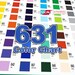 Oracal 631 Matte / COLOR CHART - Etsy