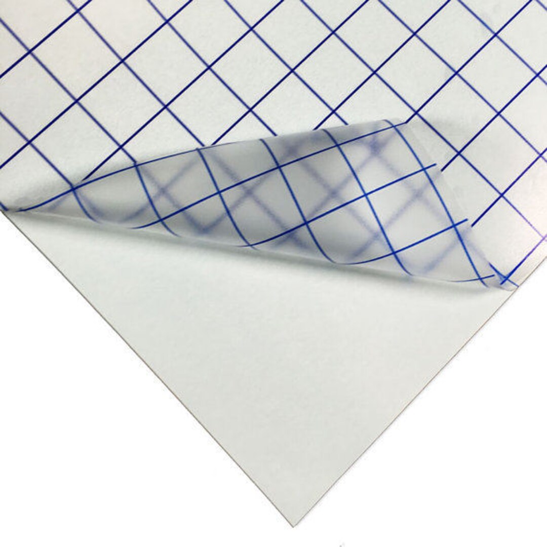 5pk 12"x 15" Transfer Tape / Medium Tack Clear / Blue Grid - Etsy