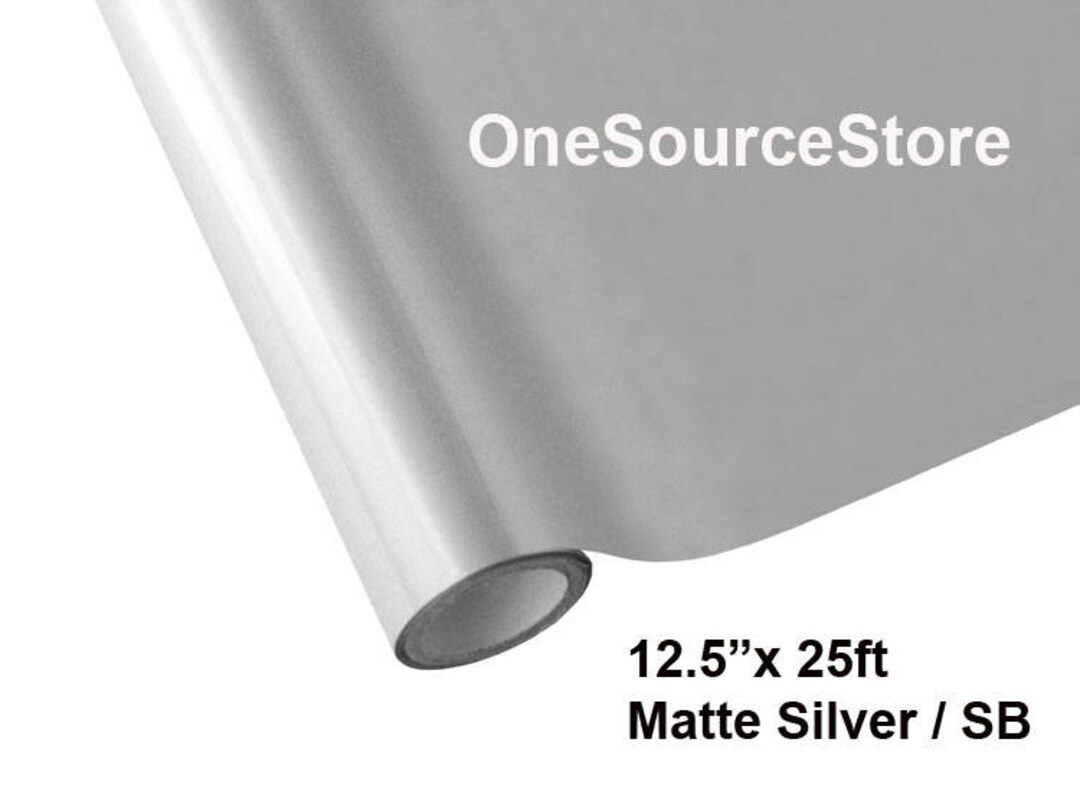 HTV Textile Foil* / 12.5 "x 25 Ft / Matte Silver / SB - Different ...