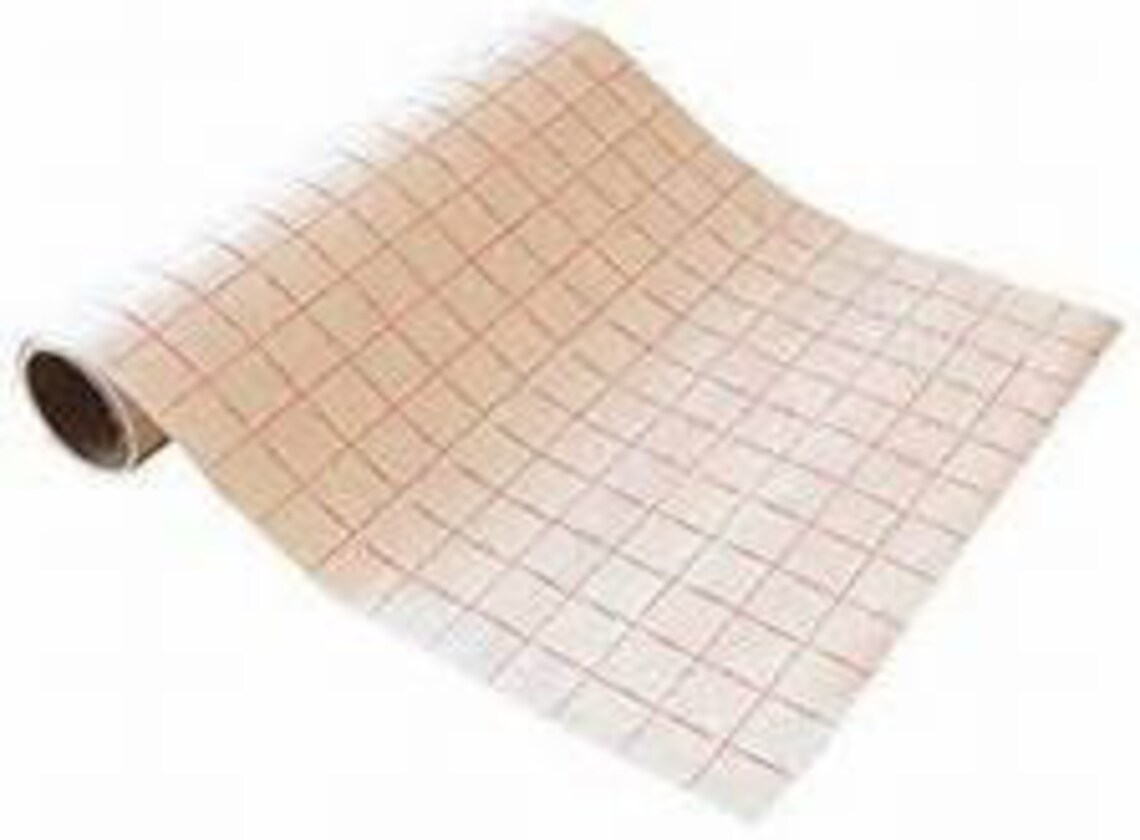 12x 50yd Transfer Tape / High Tack Paper / Red Grid | Etsy