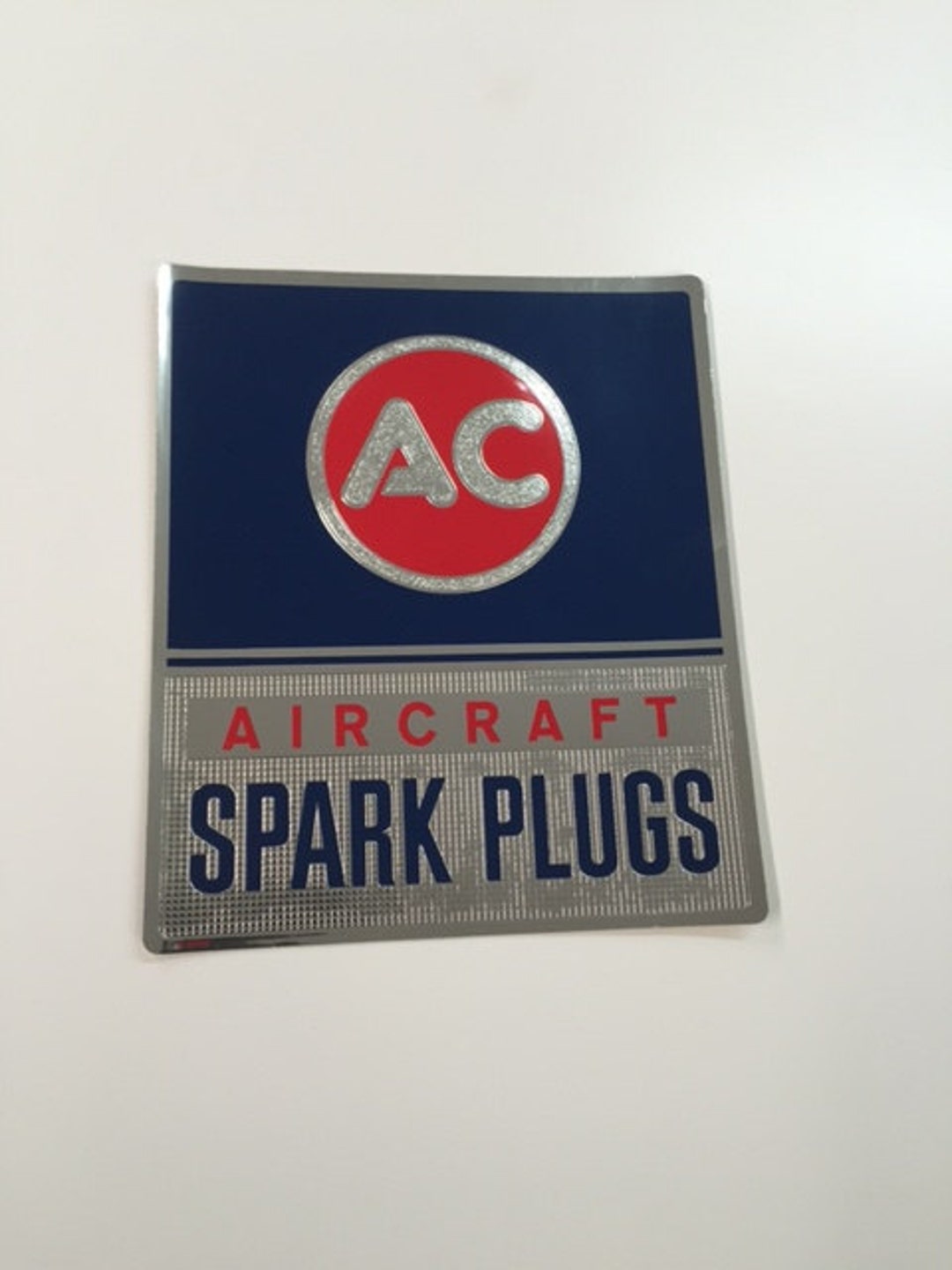 AC Aircraft Spark Plug / Sticker 7.5"x 9" - While Supplies Last - Etsy