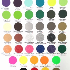 COLOR CHART / Thermoflex Plus HTV - Etsy