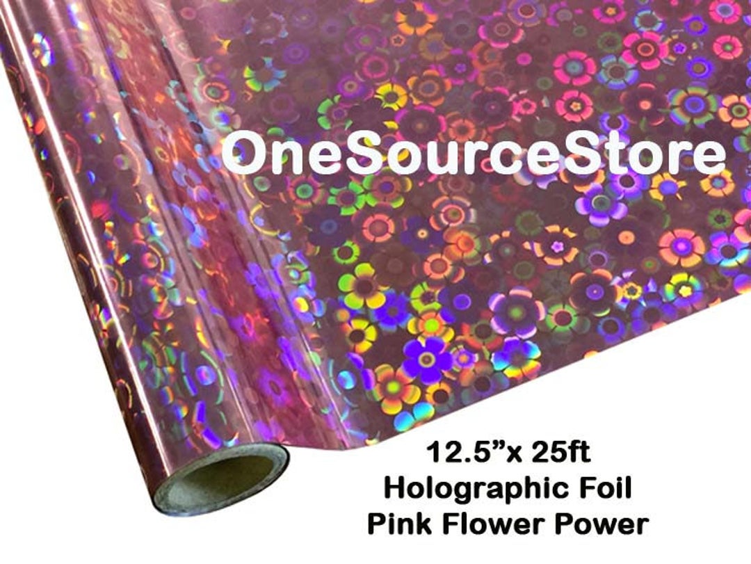 HTV Textile Foil* / 12.5 "x 25 Ft / Flower Power Pink / PCK201 ...