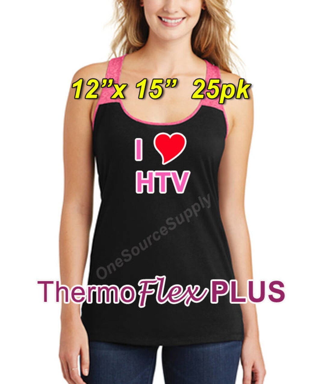 12"x 15" / 25-sheet / Thermoflex Plus - Heat Transfer Vinyl - HTV - Etsy