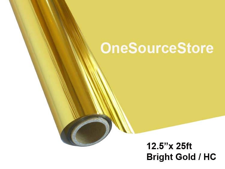 HTV Textile Foil / 12.5 x 25 ft / Bright Gold / HC | Etsy