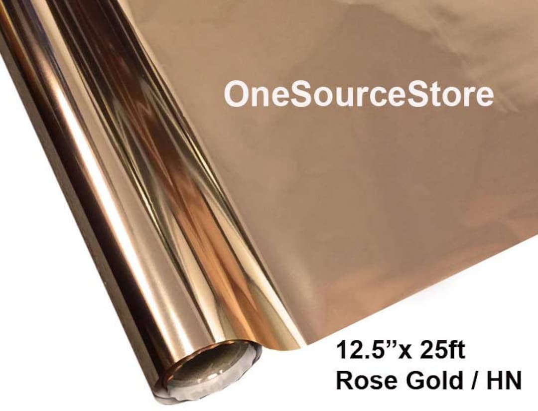 HTV Textile Foil* / 12.5 "x 25 Ft / Rose Gold / HN - Different Process ...