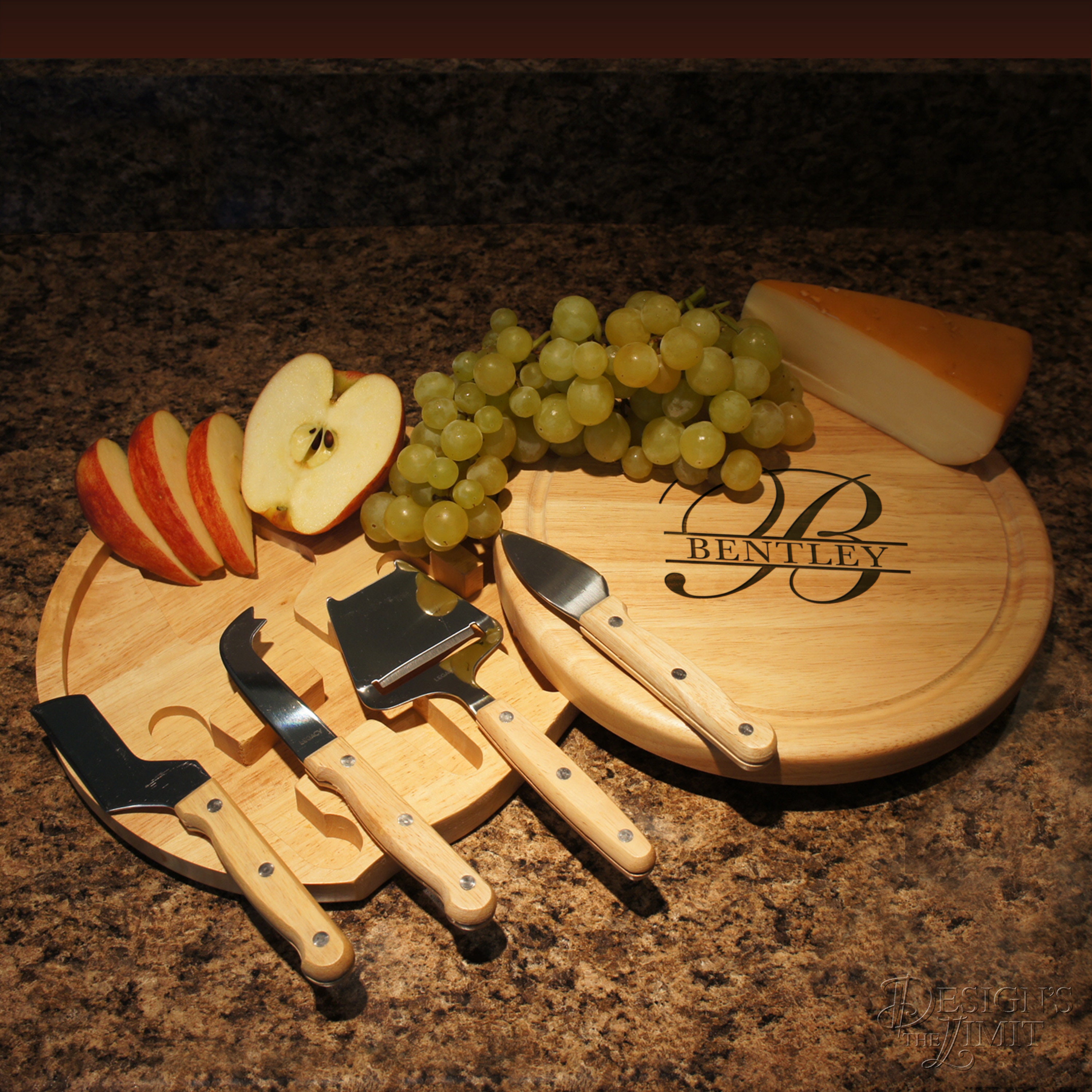 Personalized Cheese Board Set with Four Cheese Tools Engraved | Etsy