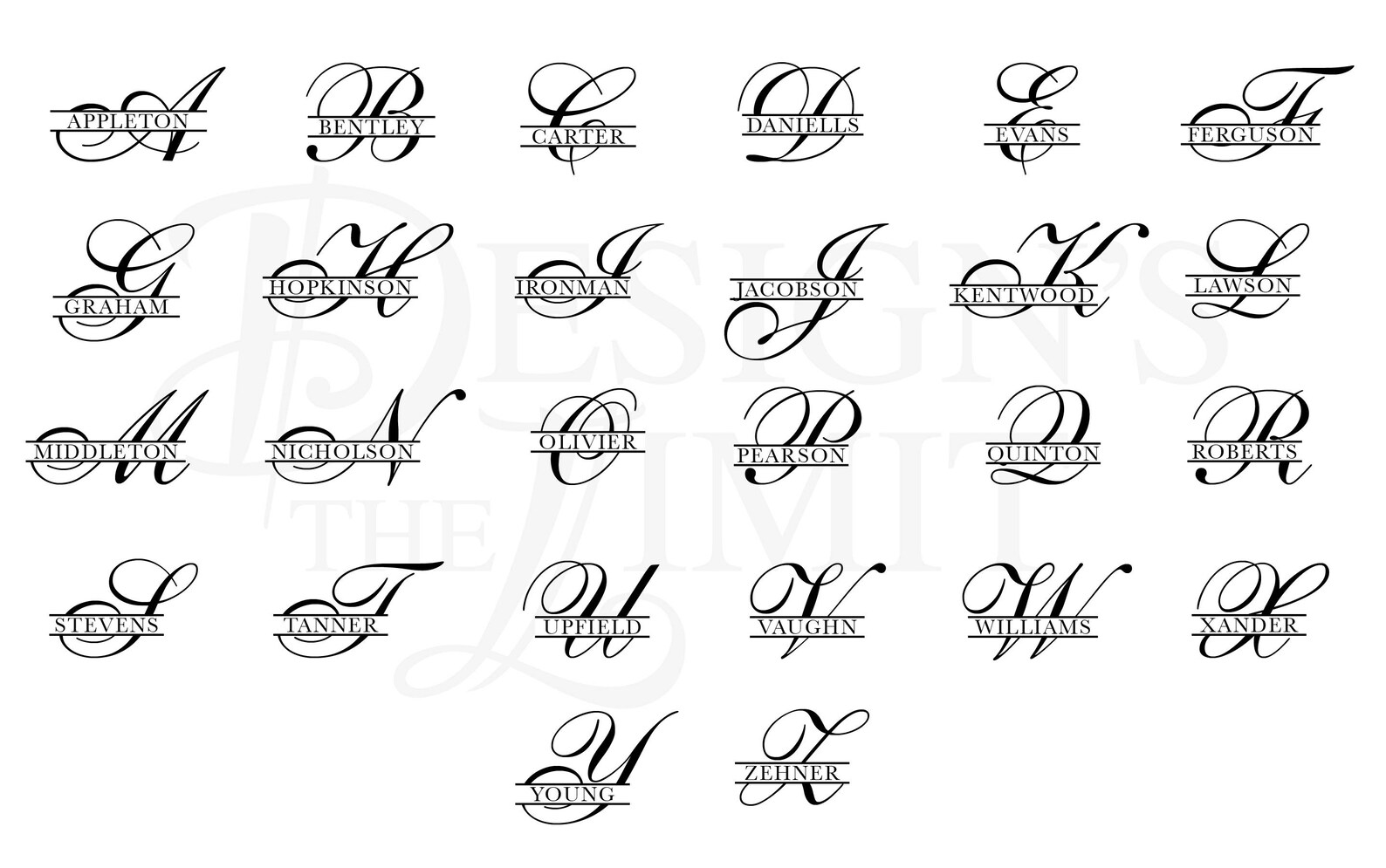 Personalized Appetizer Serving Tray Set With Family Monogram Including ...