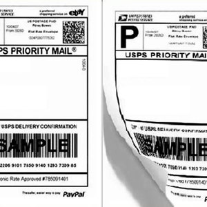 200 Shipping Labels 100 Sheets 5.5x8.5 Inch for Your Shop Fedex UPS ...