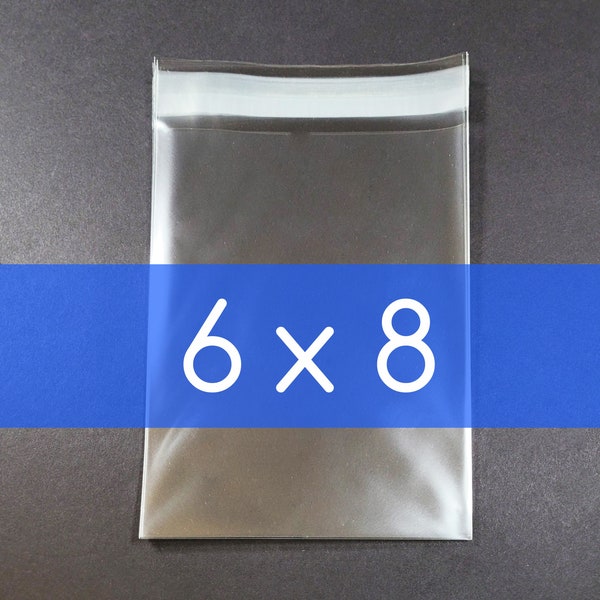 6x8 Clear Bag - Etsy