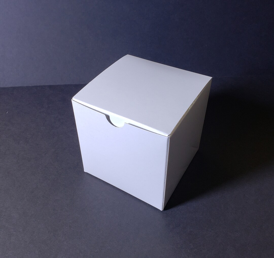 10 4x4x6 Inch Glossy White Gift Box Tuck Top - Etsy