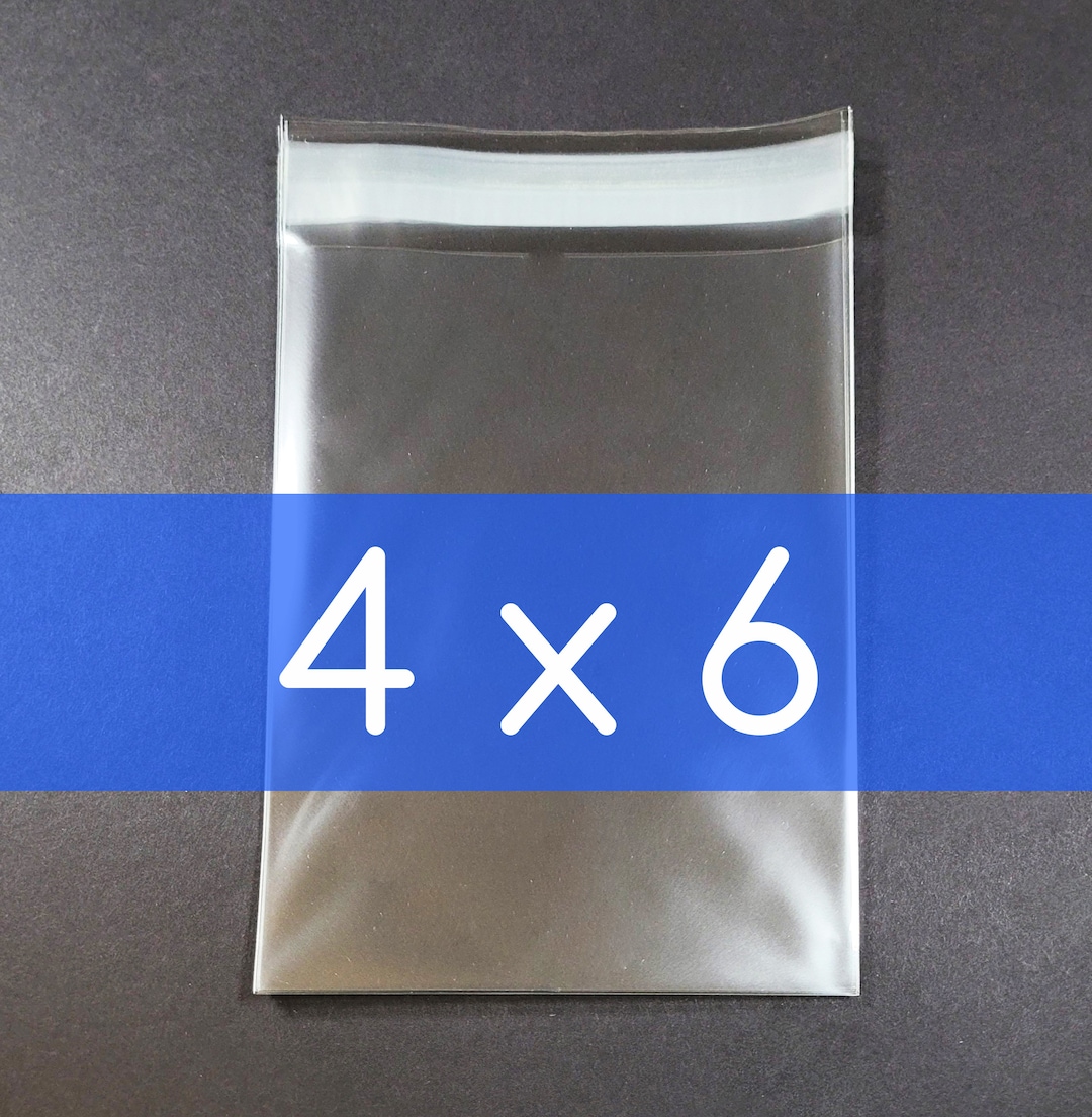 100 Clear Poly Cello Bag 4x6 Inch Self Sealable OPP Product Bag Acid ...