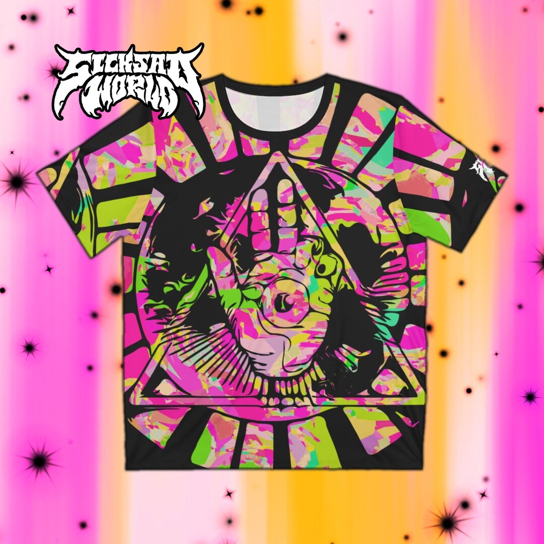 Grunge Streetwear Rave Goth Estética Hipnótica Mano Psicodélica Horror ...