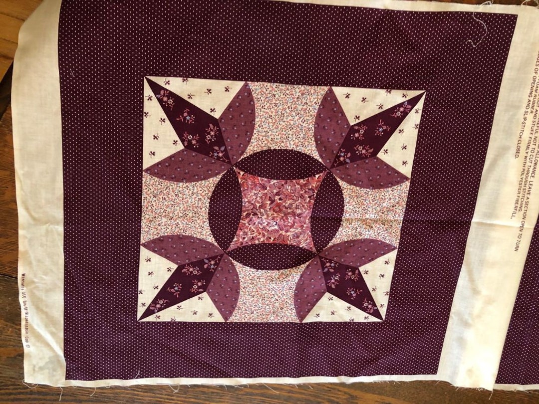 Shades of Purple Double Quilt Pattern Block Vintage - Etsy