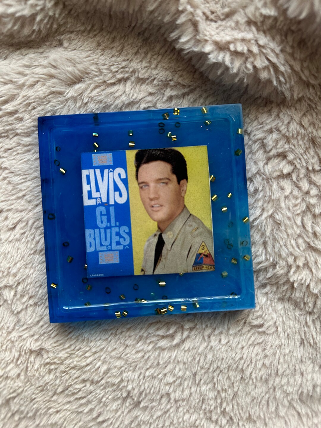 Elvis Presley G.I. Blues Resin Coaster - Etsy