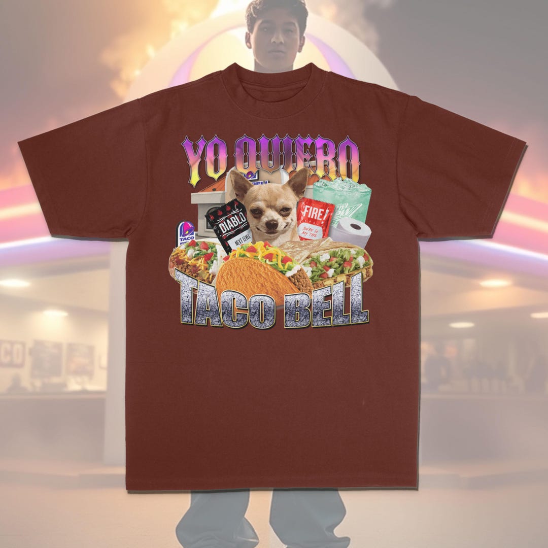 Taco Bell 90s Bootleg Rap T-shirt Y2k Funny Yo Quiero Taco Bell Meme ...