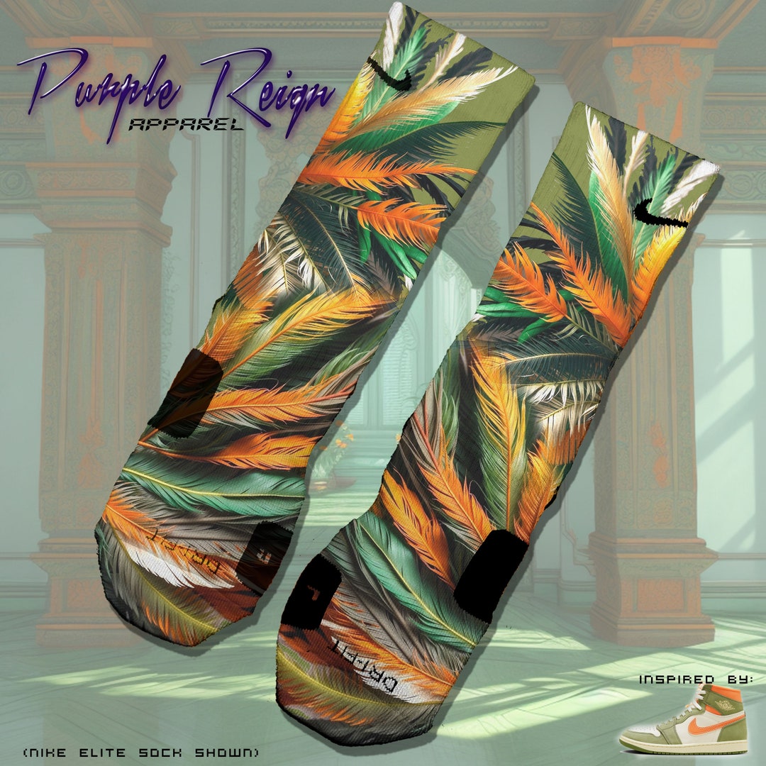 Custom Nike Elite Socks "celadon" Custom Premium Socks Matching Air ...