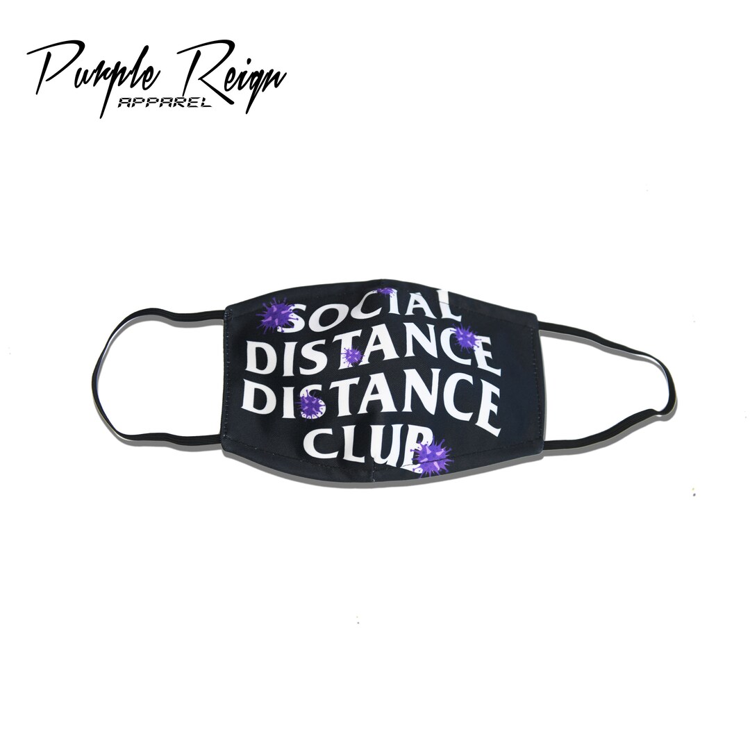 Purple Reign social Distance Distance Club Custom - Etsy