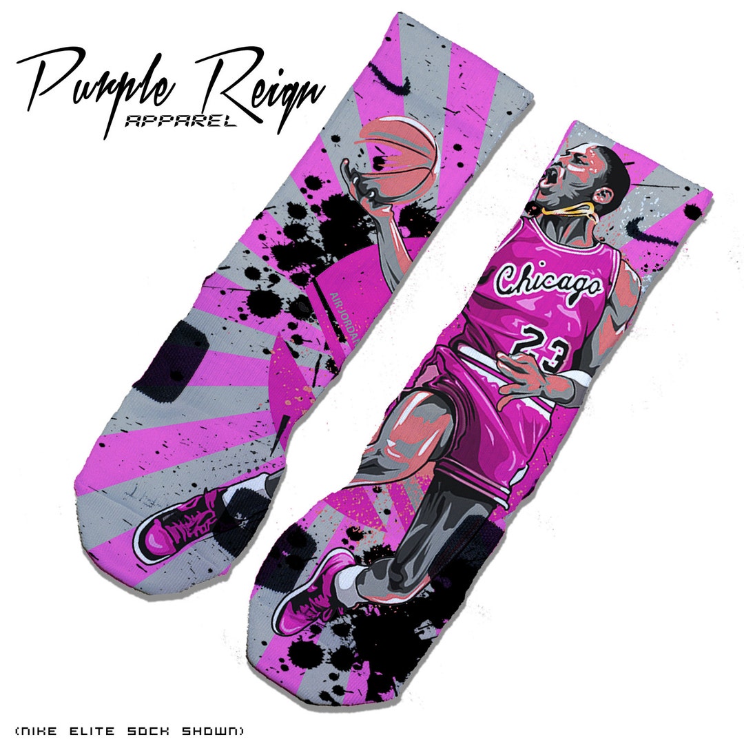 Custom Nike Elite "air Pink" Socks - Etsy
