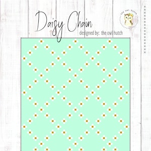 Daisy Chain PDF Quilt Pattern by Theowlhutch | Baby Quilt, Throw and ...