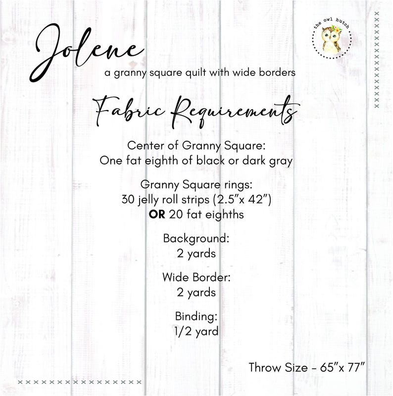 Jolene PDF Quilt Pattern by Theowlhutch | A Granny Square Quilt With ...