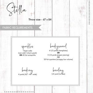 Stella PDF Quilt Pattern by Theowlhutch | A Retro Sparkly Star Quilt ...