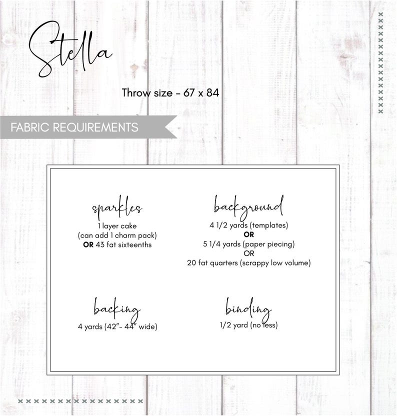 Stella PDF Quilt Pattern by Theowlhutch | A Retro Sparkly Star Quilt ...