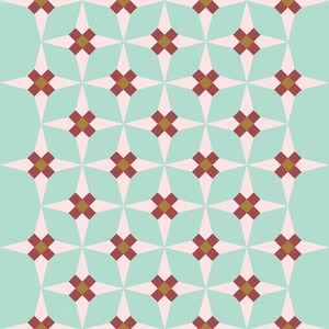 Stella PDF Quilt Pattern by Theowlhutch | A Retro Sparkly Star Quilt ...