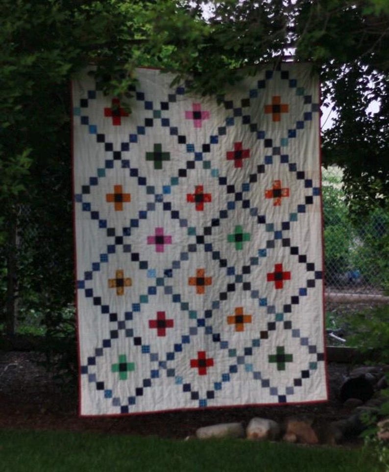 Daisy Garden PDF Quilt Pattern by Theowlhutch | Baby Quilt, Throw Size ...
