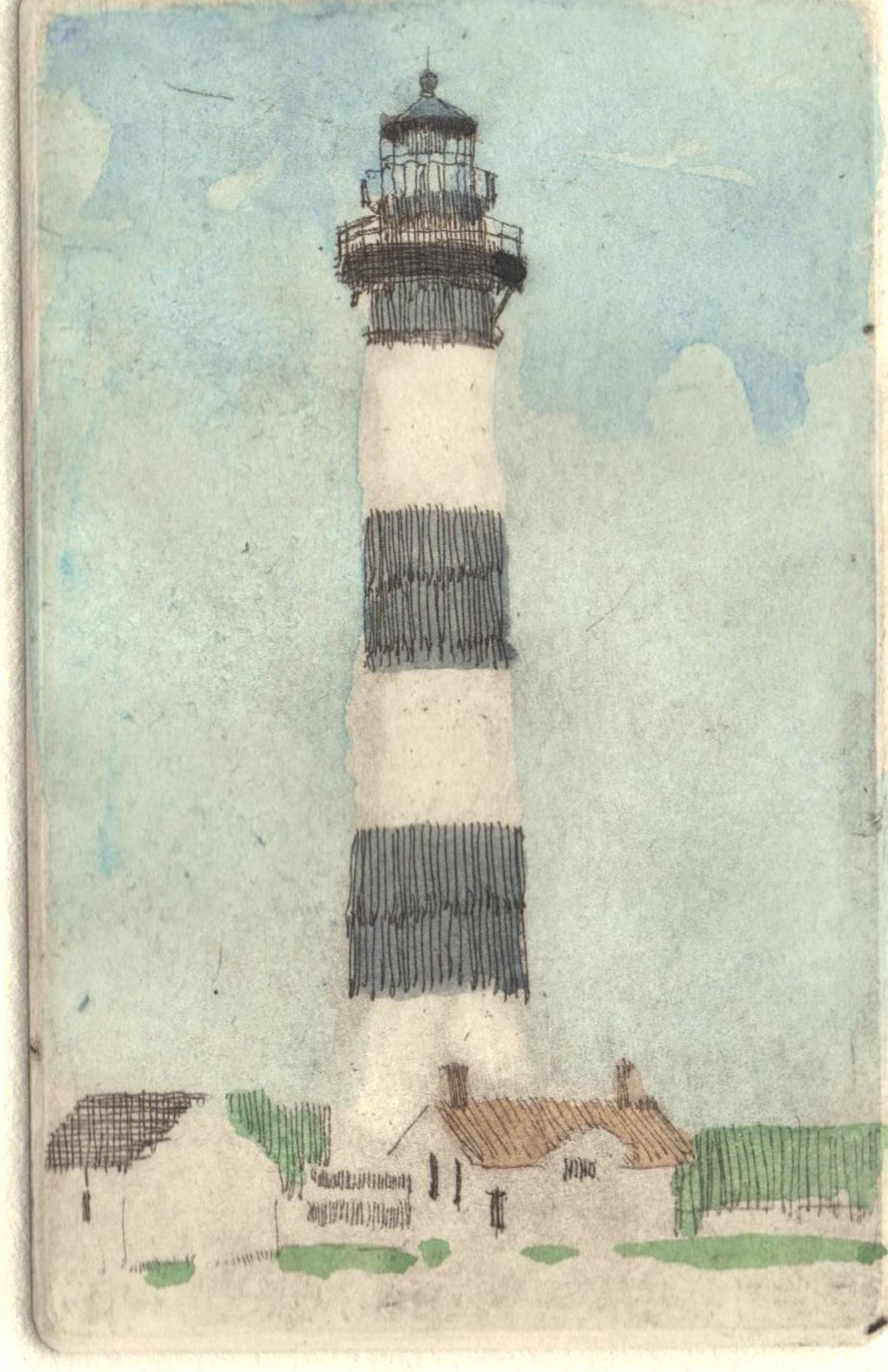 Etching Bodie Lighthouse | Etsy
