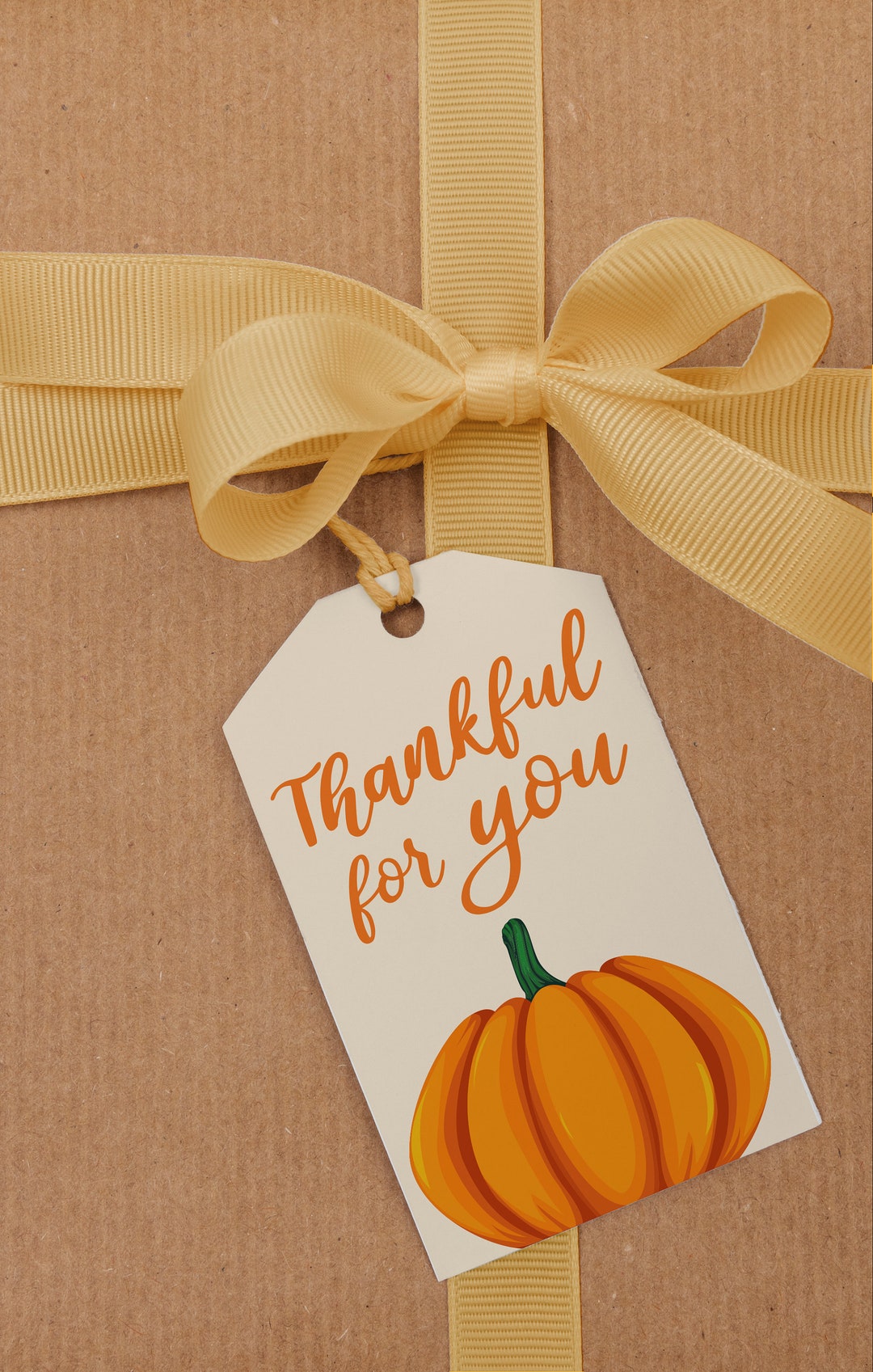 Thanksgiving Gift Tag **with BONUS Hello Pumpkin Gift Tag** Included - Etsy
