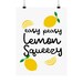 Motivational Poster | Easy Peasy Lemon Squeezy Wall Art | Fun Kitchen ...