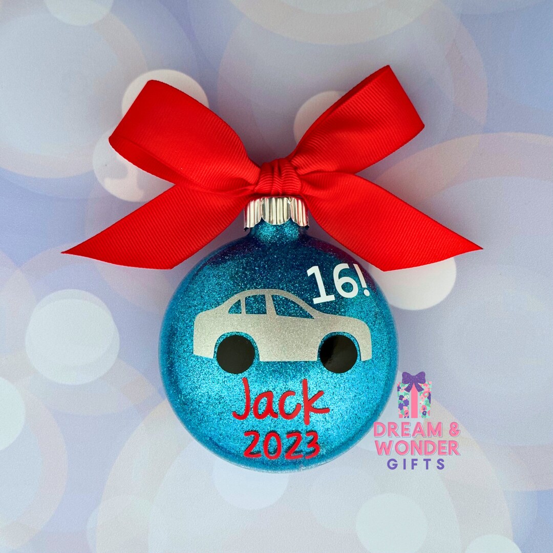 First Car Birthday Personalized Christmas Ornament - Etsy