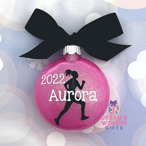 Female Runner Personalized Christmas Ornament - Etsy
