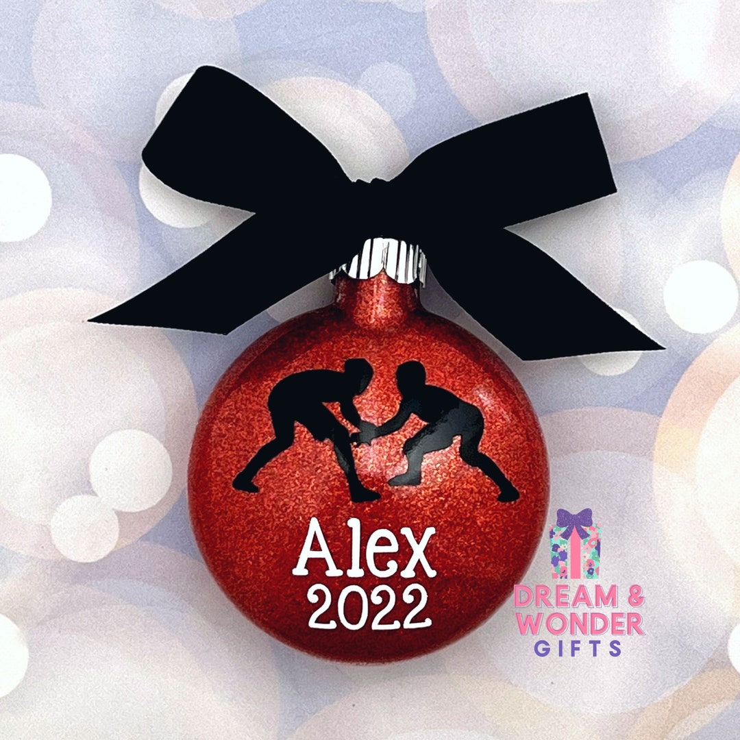 Wrestling Personalized Christmas Ornament - Etsy