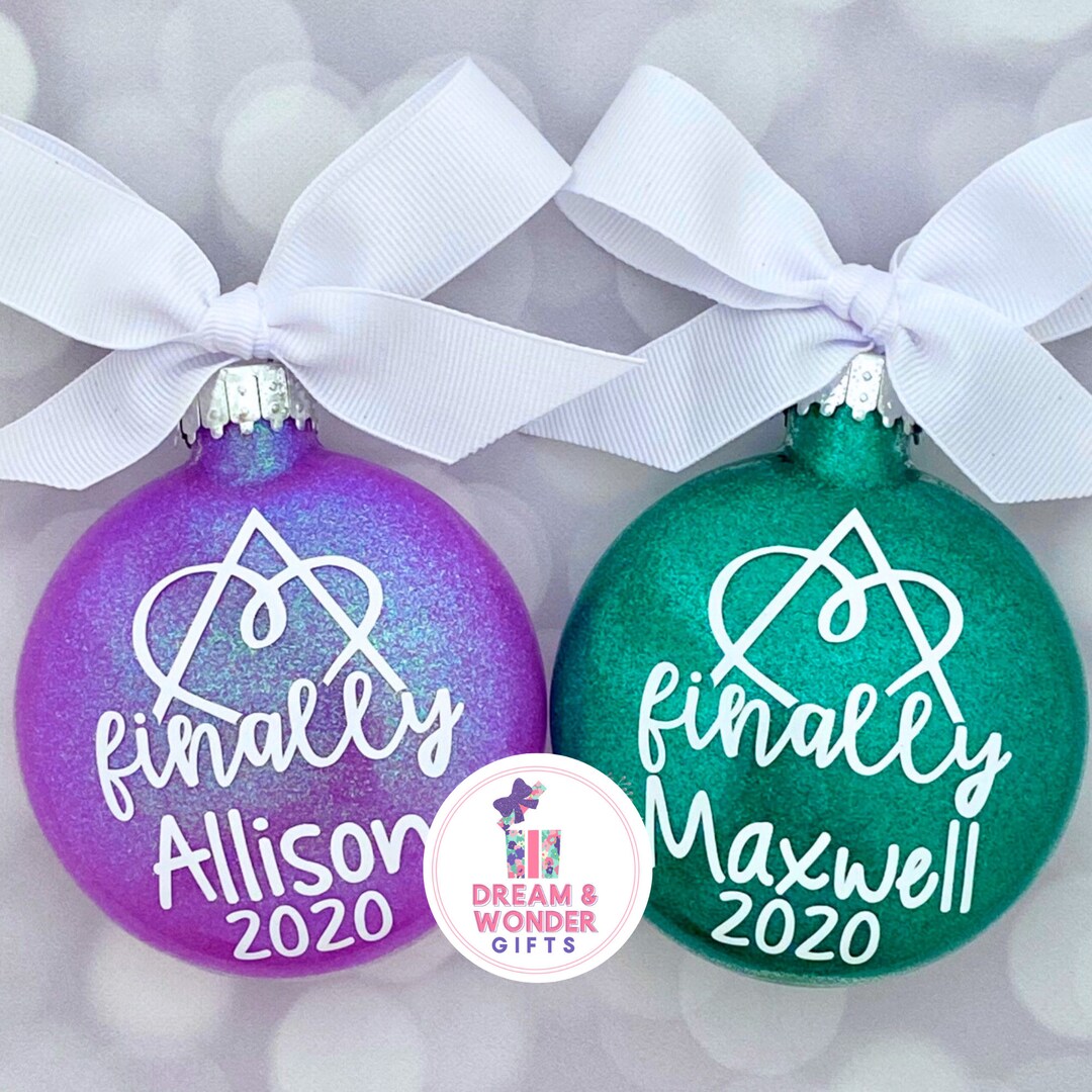 Finally Adopted Heart Triangle Christmas Ornament - Etsy