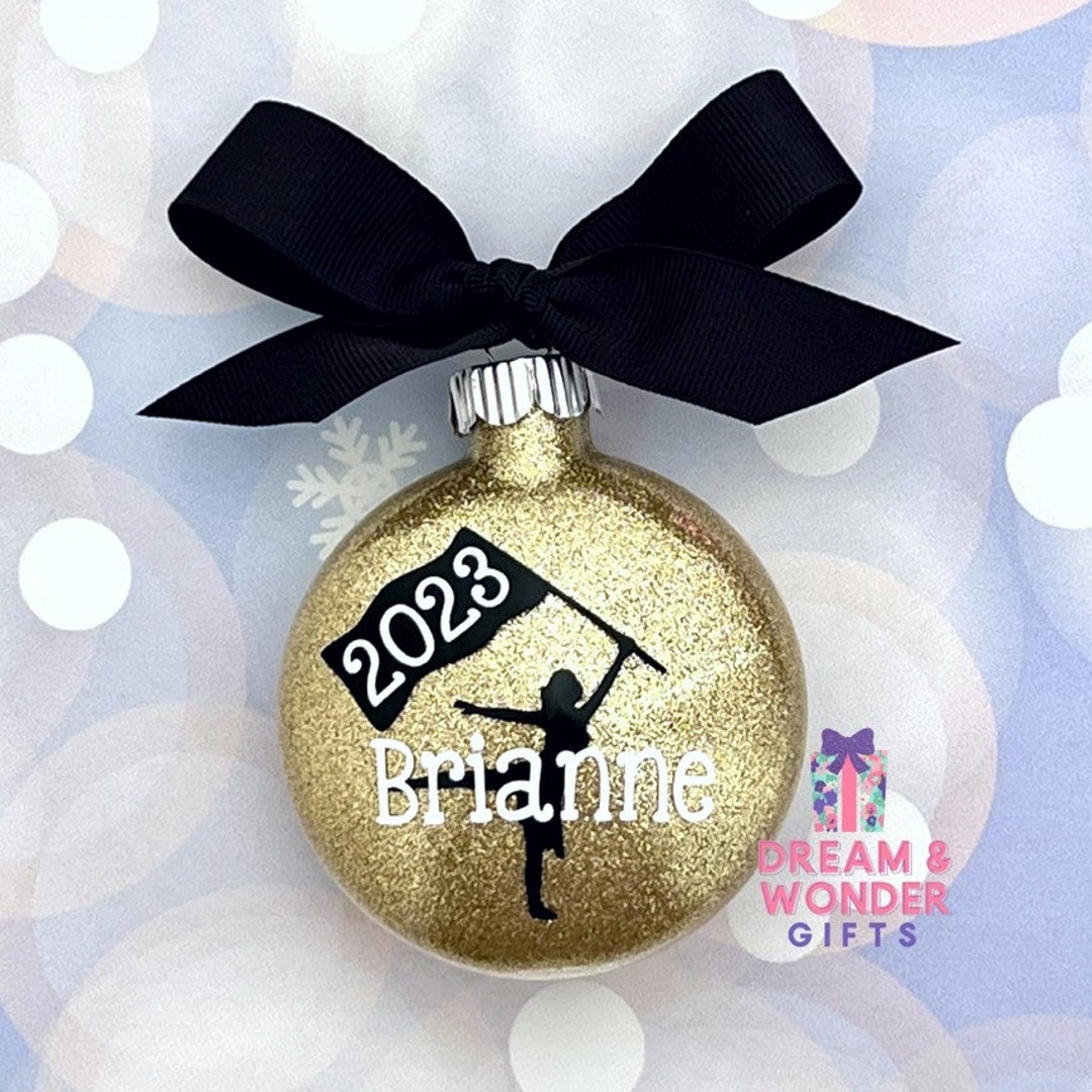 Female Color Guard Personalized Christmas Ornament - Etsy