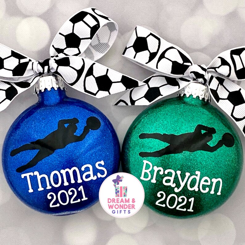Male Soccer Goalie Personalized Christmas Ornament - Etsy