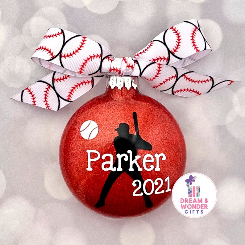 Baseball Player Personalized Christmas Ornament - Etsy