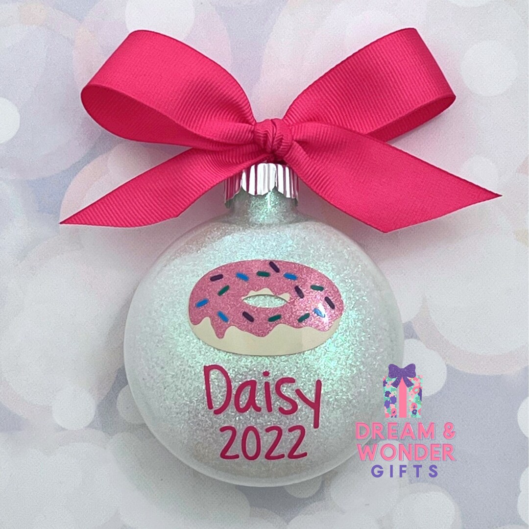 Donut Lover Personalized Christmas Ornament - Etsy