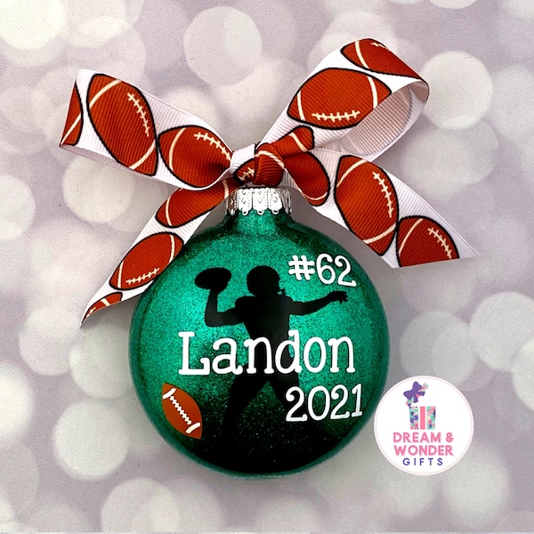 Football Ornament - Etsy